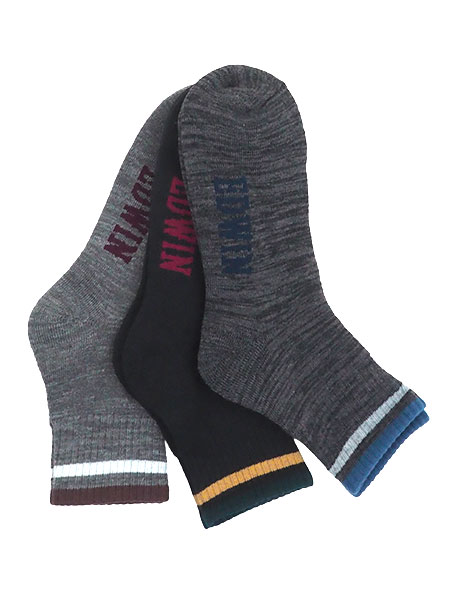 GUNZE(グンゼ)EDWIN 紳士3PACKカジュアルソックス BODY FIRE 2本ライン EWW034 の格安通販