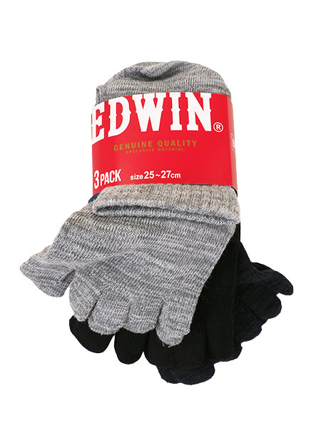 GUNZE(グンゼ)EDWIN(エドウィン)紳士5本指 3PACKソックス アーガイル柄 EWL015 の格安通販